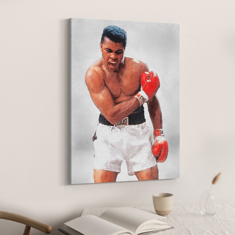 Muhammad Ali ,poster ,boxing ,professional Boxer , Wall Art , Canvas ...