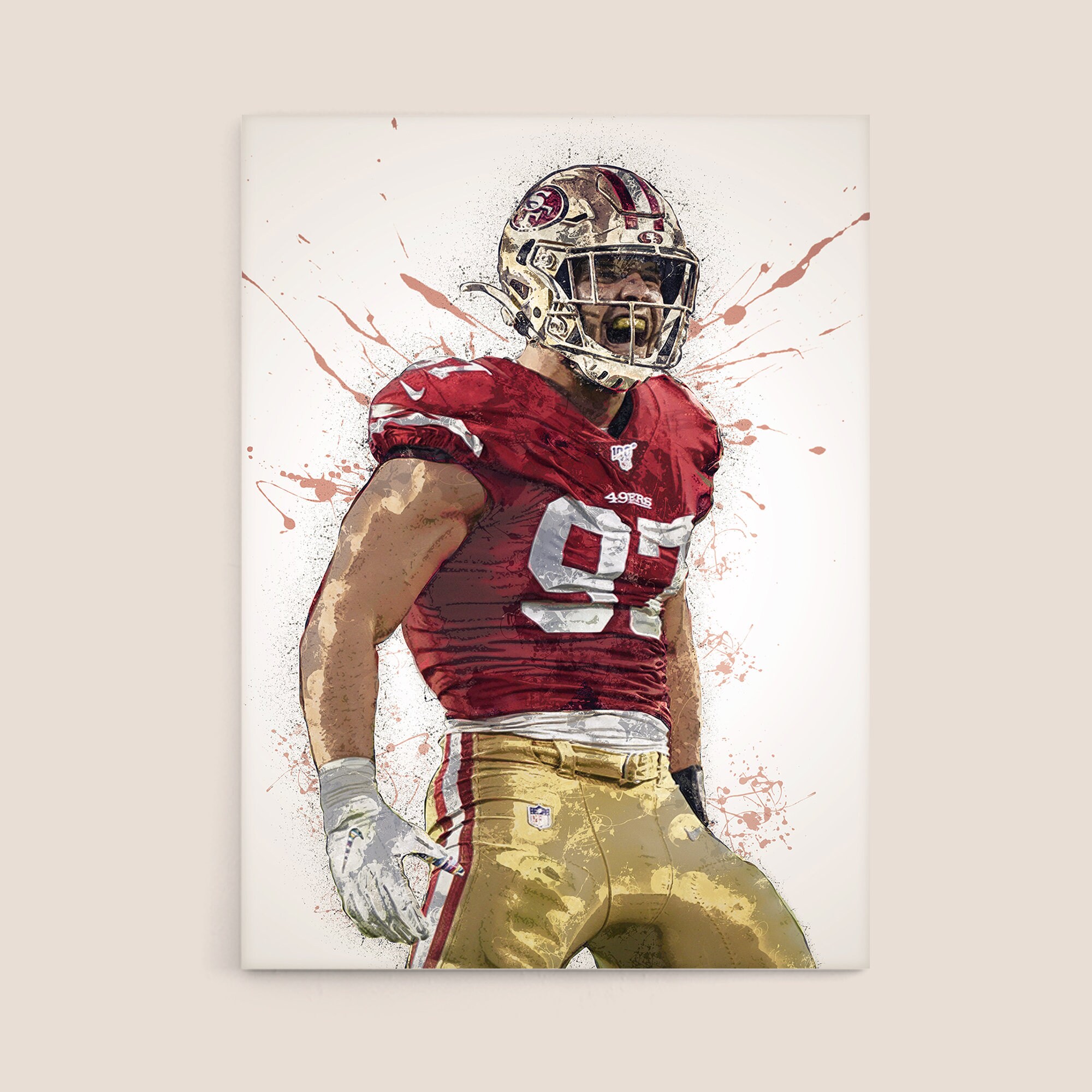 Nick Bosa San Francisco 49ers Poster - Canvas Print, Sports Art Print ...