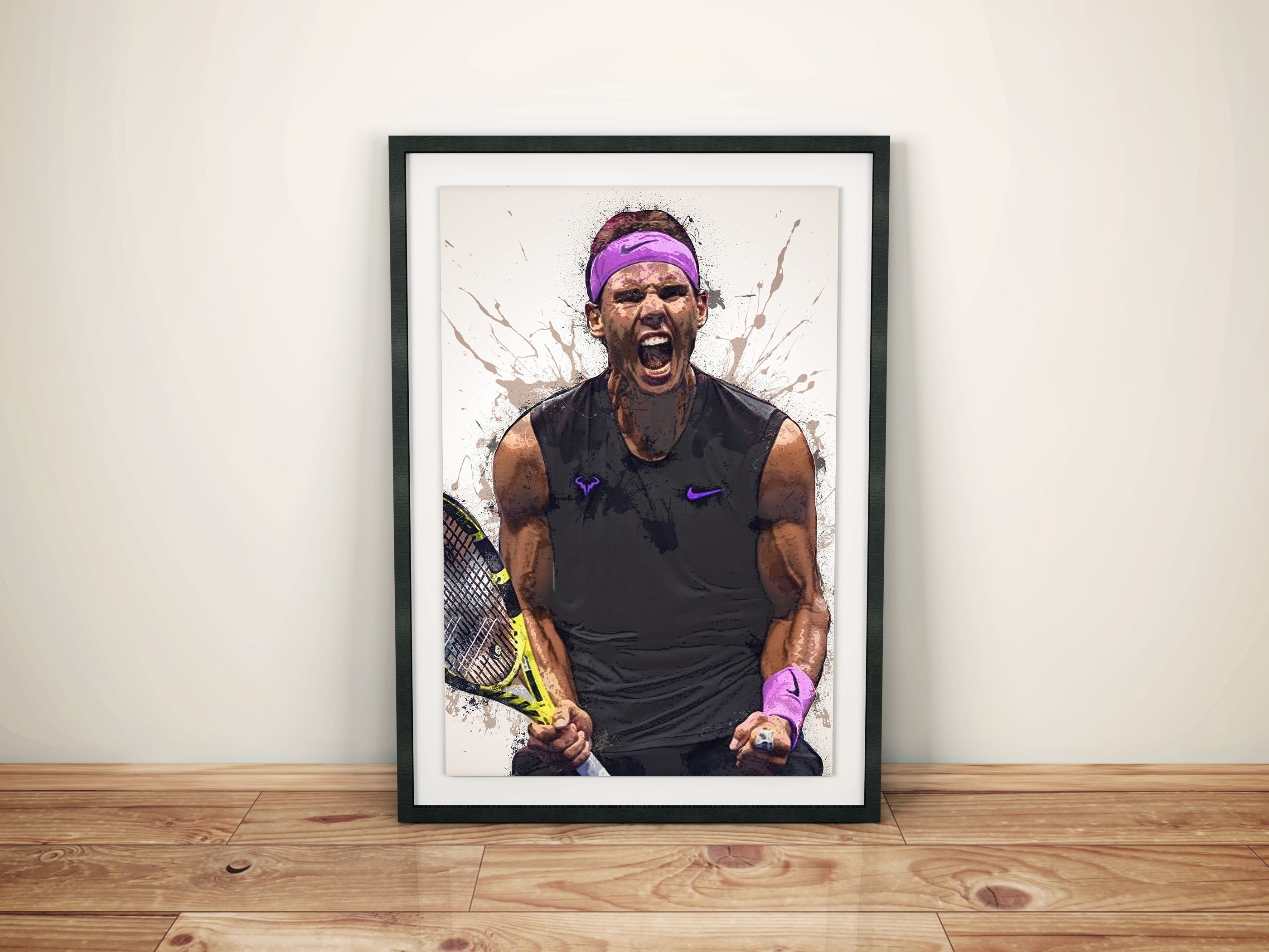 Rafael Nadal Poster, Rafa, Canvas, Banner,tennis Fan, Tennis, Kids Wall ...