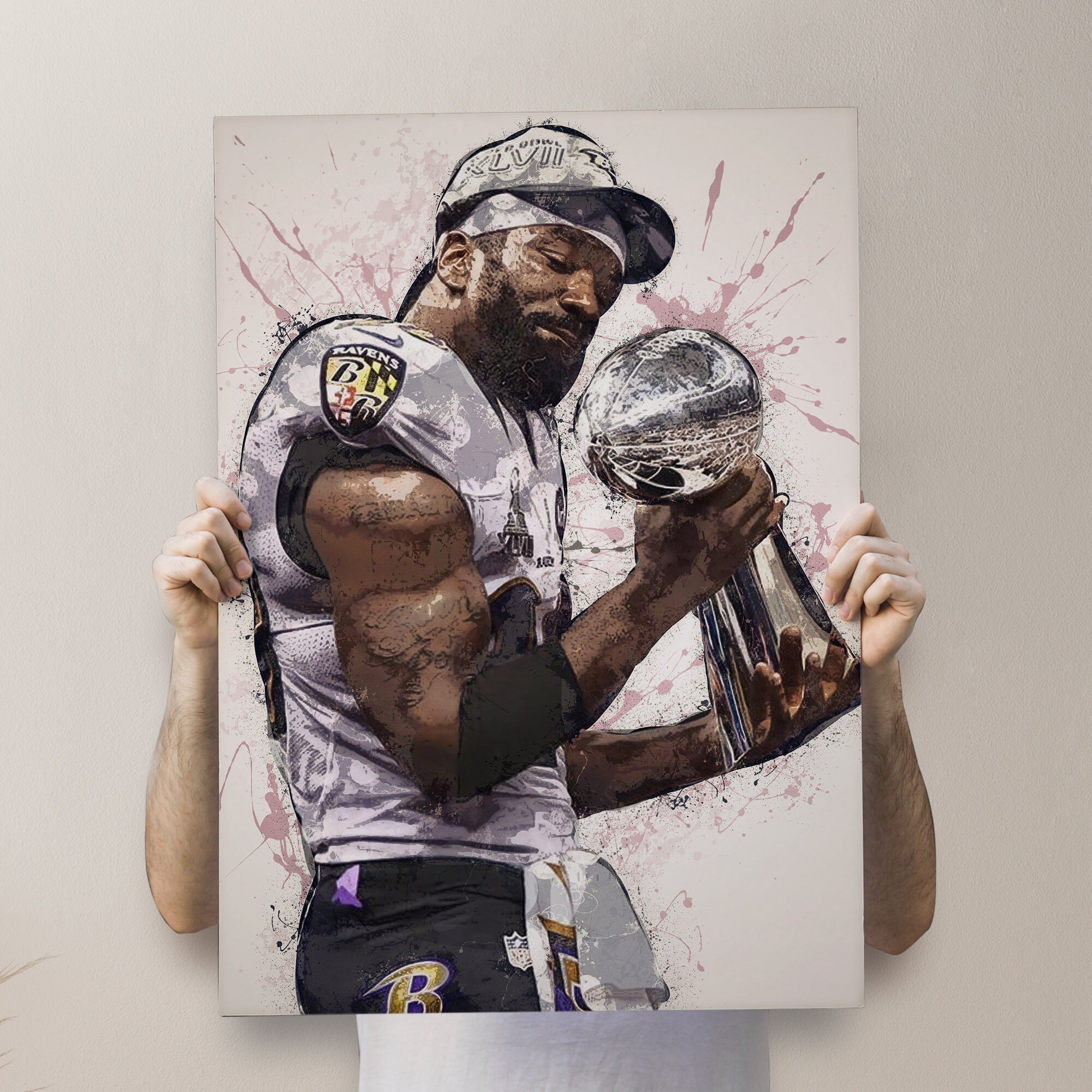 Ed Reed Poster, Baltimore Ravens Canvas Print, Sports Art Print ...