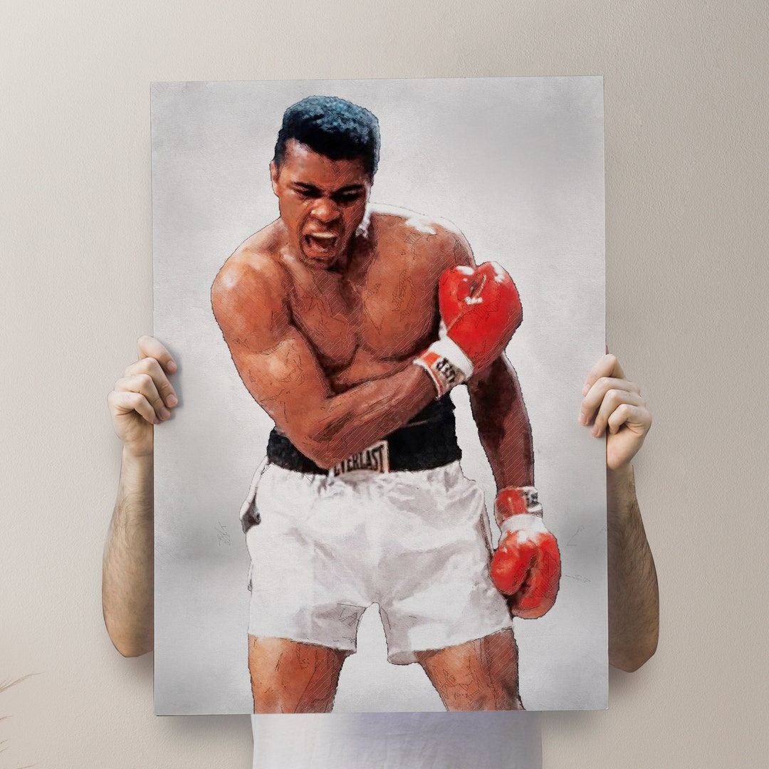 Muhammad Ali ,poster ,boxing ,professional Boxer , Wall Art , Canvas ...
