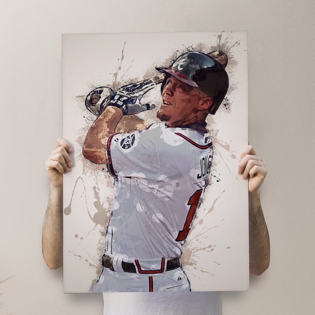 Chipper Jones | Atlanta Braves | Wall Art | Canvas Wall Art | Paint ...