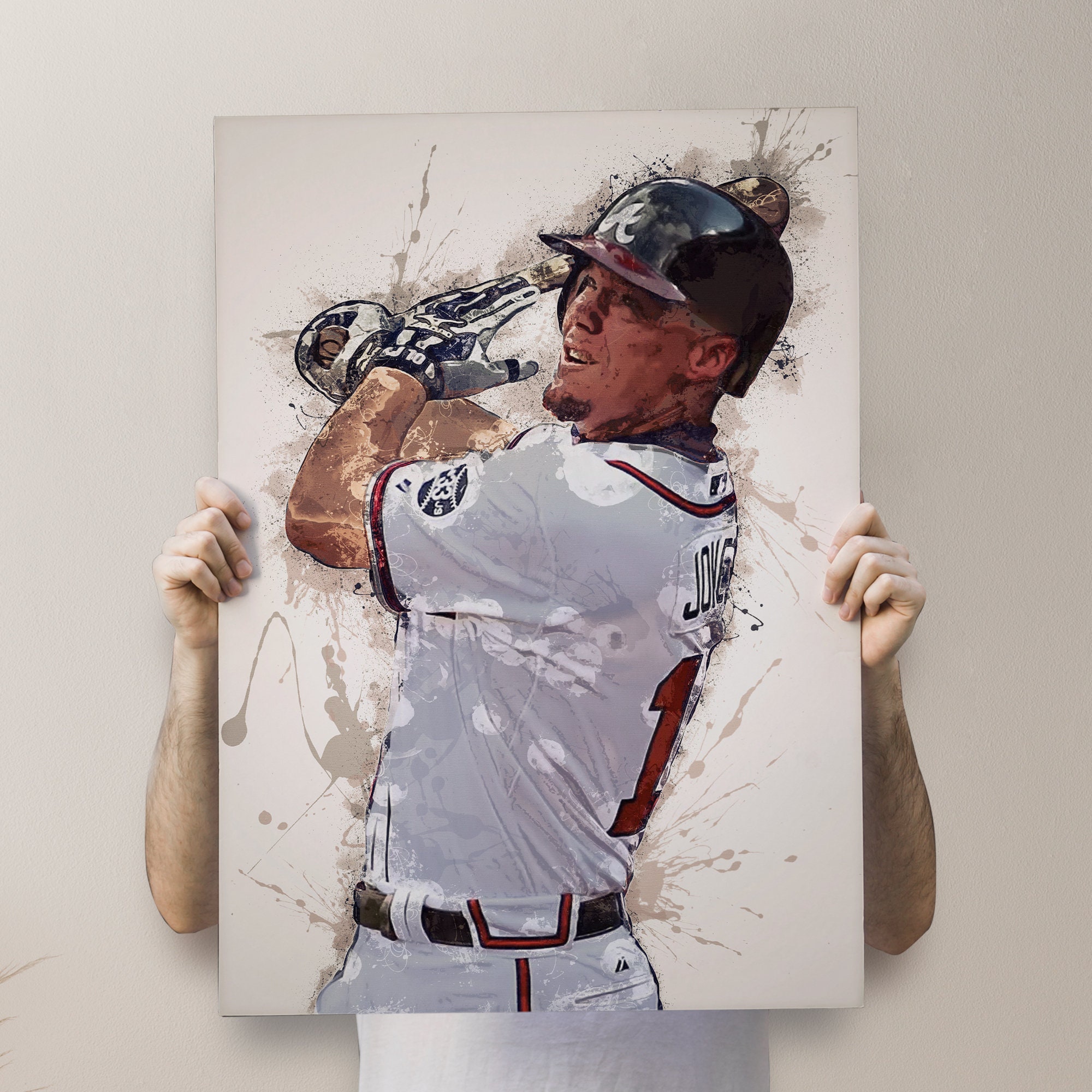 Chipper Jones | Atlanta Braves | Wall Art | Canvas Wall Art | Paint ...