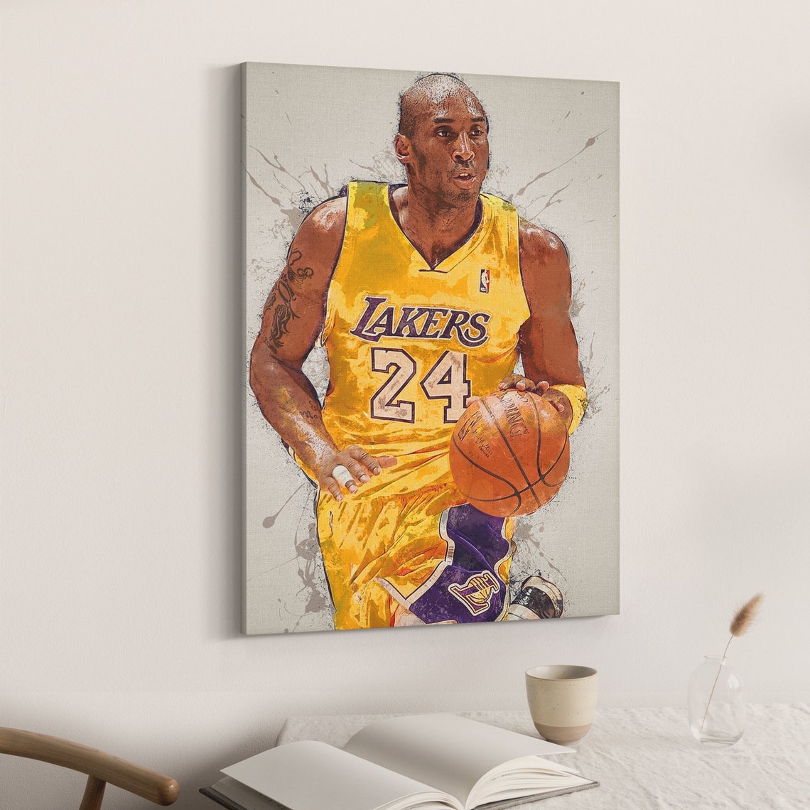 Kobe Bryant Poster Canvas Banner Basketball Fan Kids Wall - Etsy