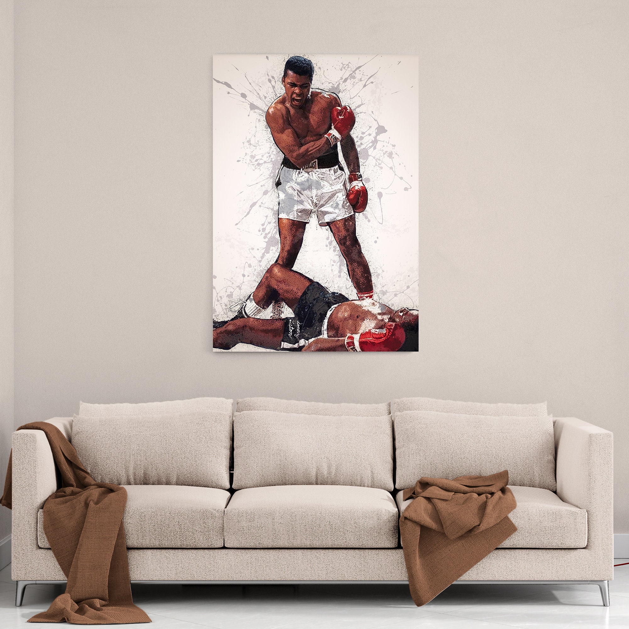 Muhammad Ali Poster - Canvas Print, Sports Art Print, Boxing Poster ...