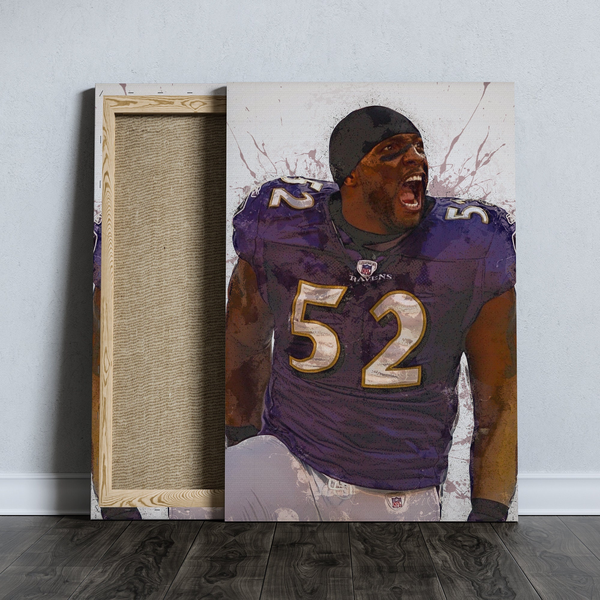 Ray Lewis Poster Baltimore Ravens poster Canvas Banner | Etsy