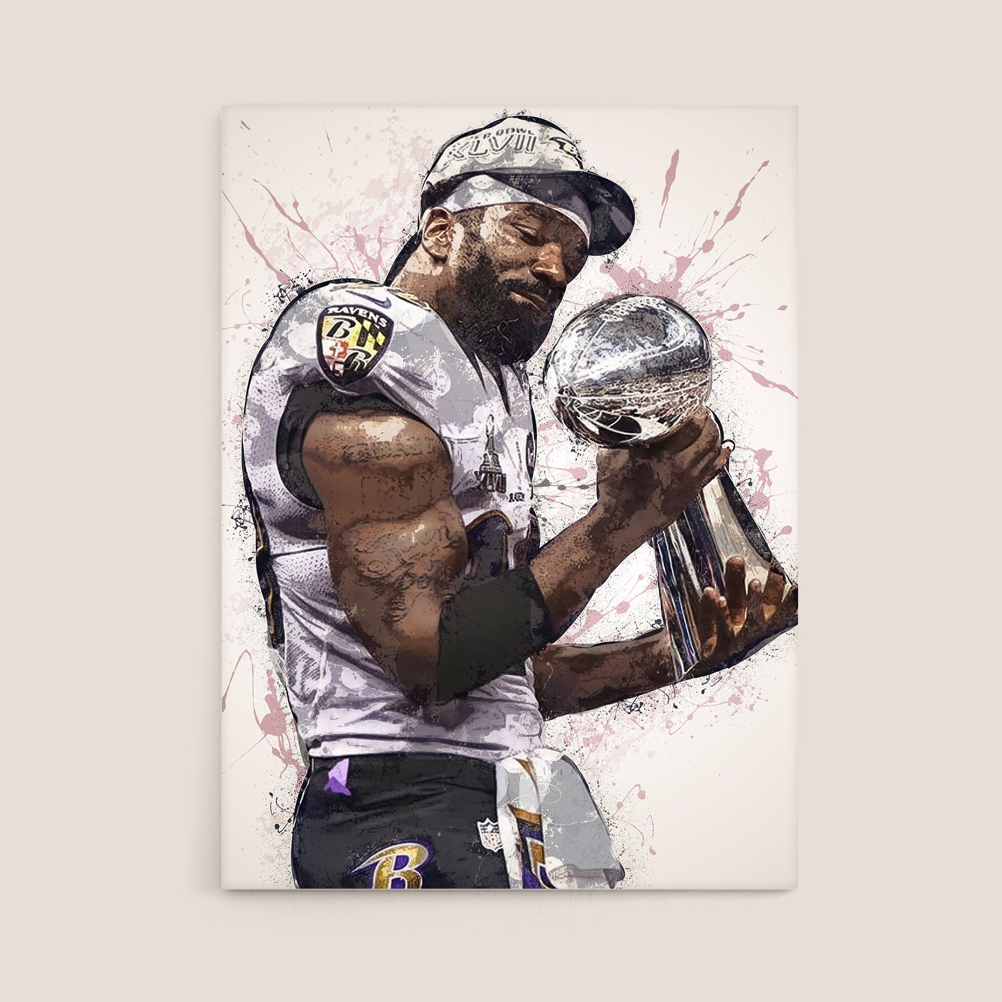 Ed Reed Poster, Baltimore Ravens Canvas Print, Sports Art Print ...
