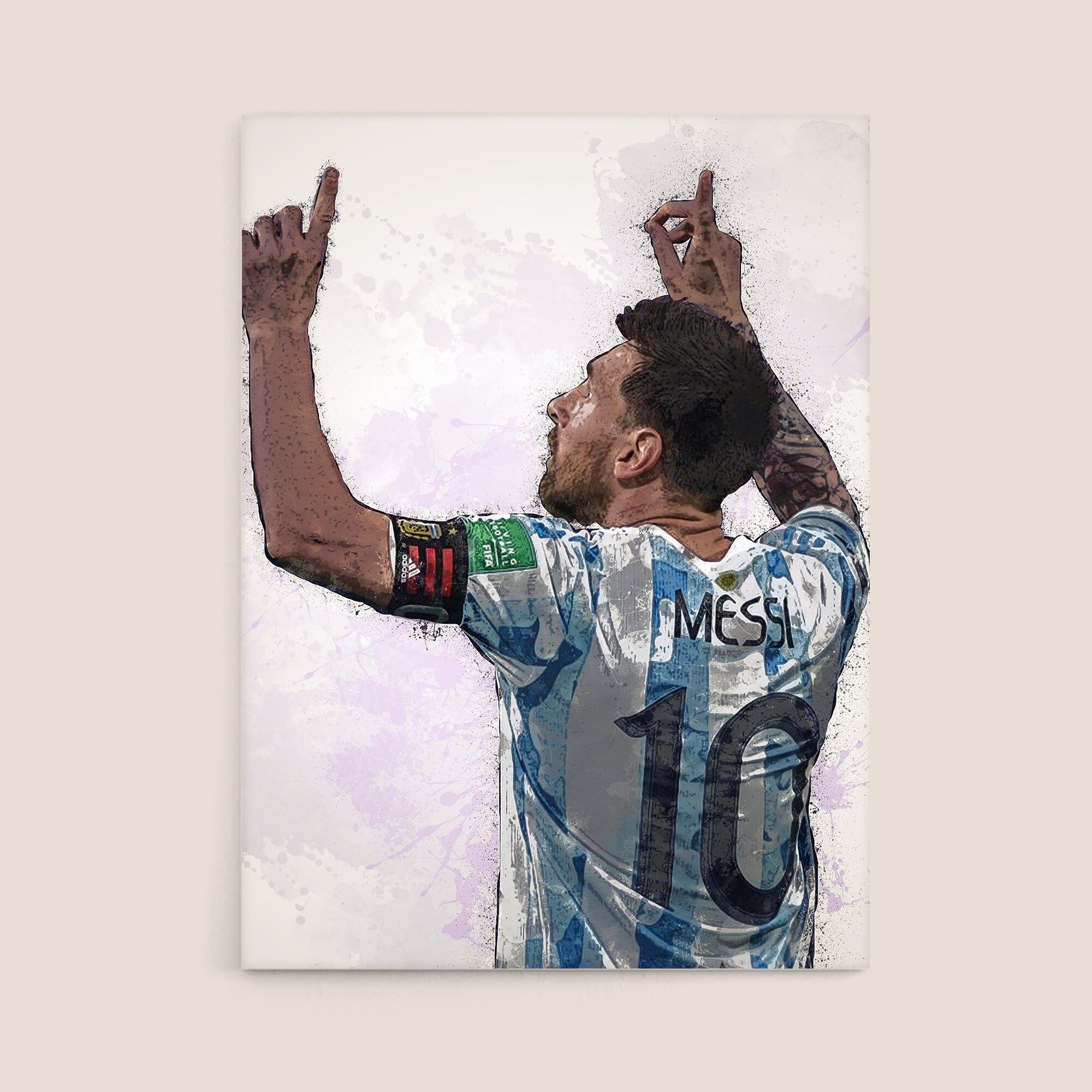 Lionel Messi Argentina National Team Canvas, Banner, Soccer Fan, Kids ...