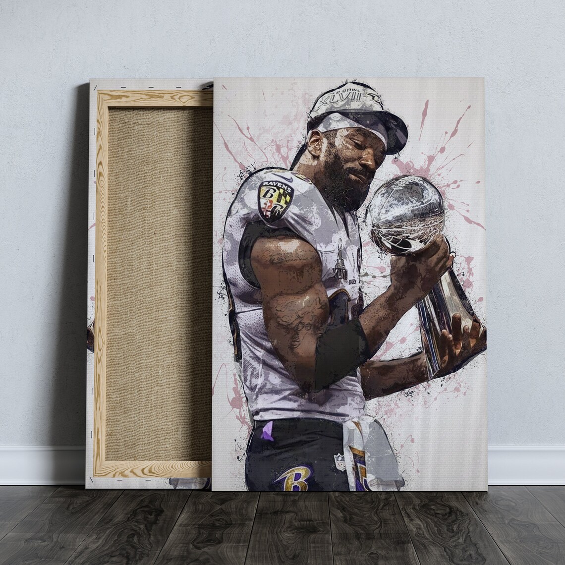 Ed Reed Poster, Baltimore Ravens Canvas Print, Sports Art Print ...