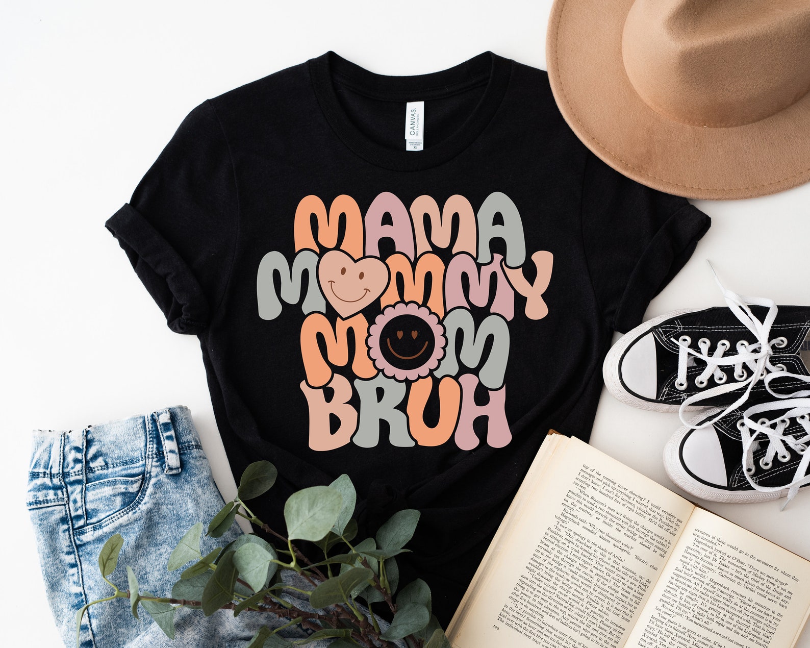 Mama Mommy Mom Bruh Svg Groovy Funny Mom Shirt Sublimation Etsy