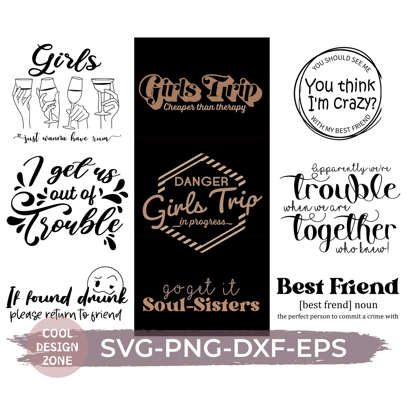 Girls Trip SVG Bundle Girls Weekend Svg Png Dxf Eps Girls - Etsy