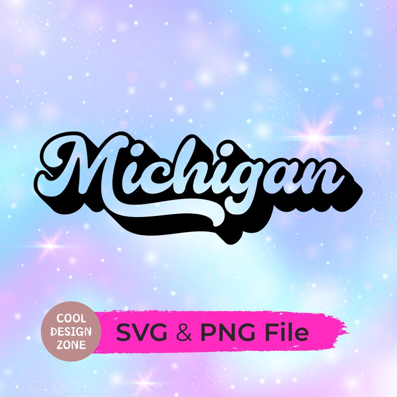 Retro Michigan SVG Michigan State Svg Vintage Michigan - Etsy