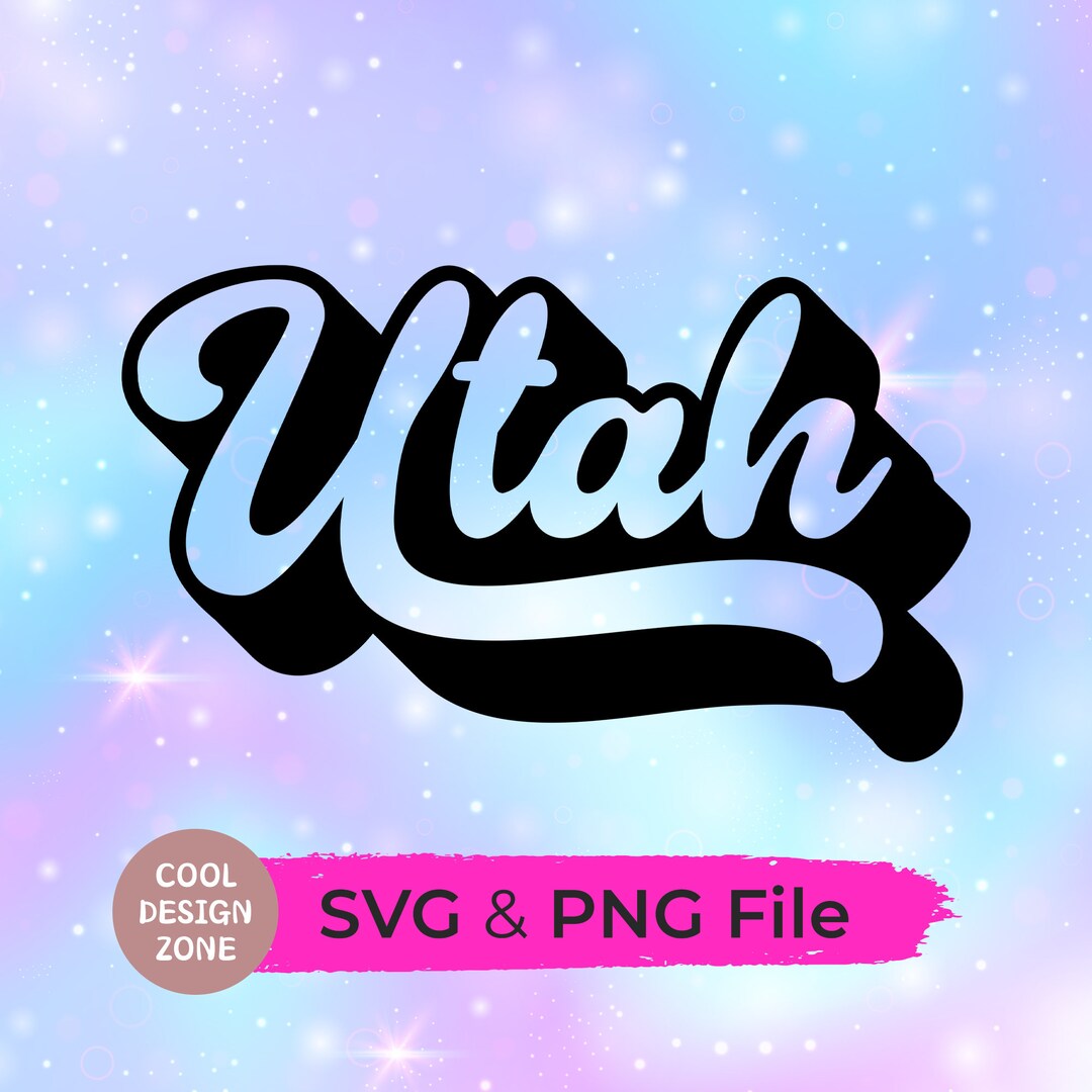 Retro Utah SVG Utah State Svg Vintage Utah Clipart Utah - Etsy