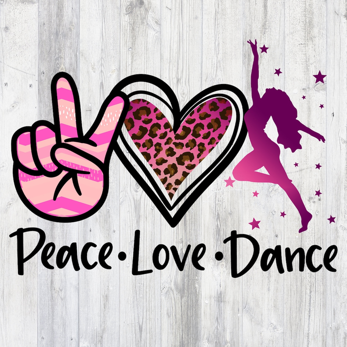 Peace Love Dance PNG Dance Teacher PNG Dancer Dance Mom - Etsy