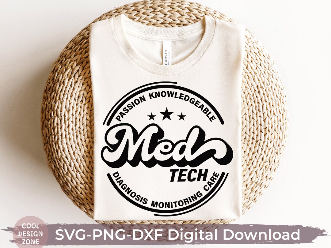 Med Tech Svg, Retro Medical Technician, Medical Lab Tech Shirt ...