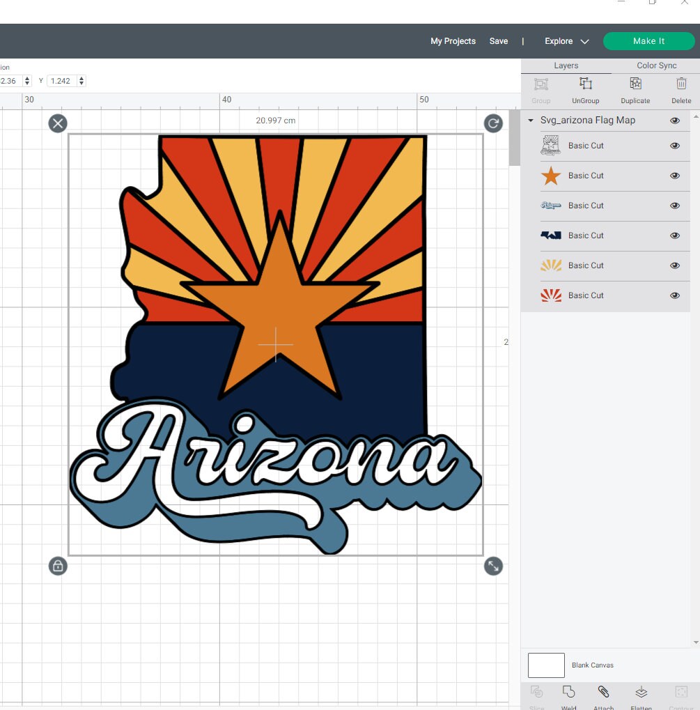 Retro Arizona Flag SVG Arizona State Map Vintage Arizona Svg - Etsy