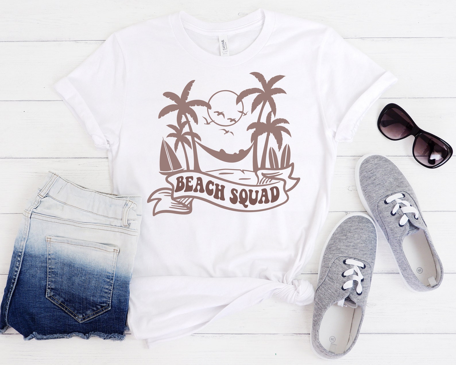 Beach Squad Svg Beach Bound Beach Life Shirt Sublimation - Etsy