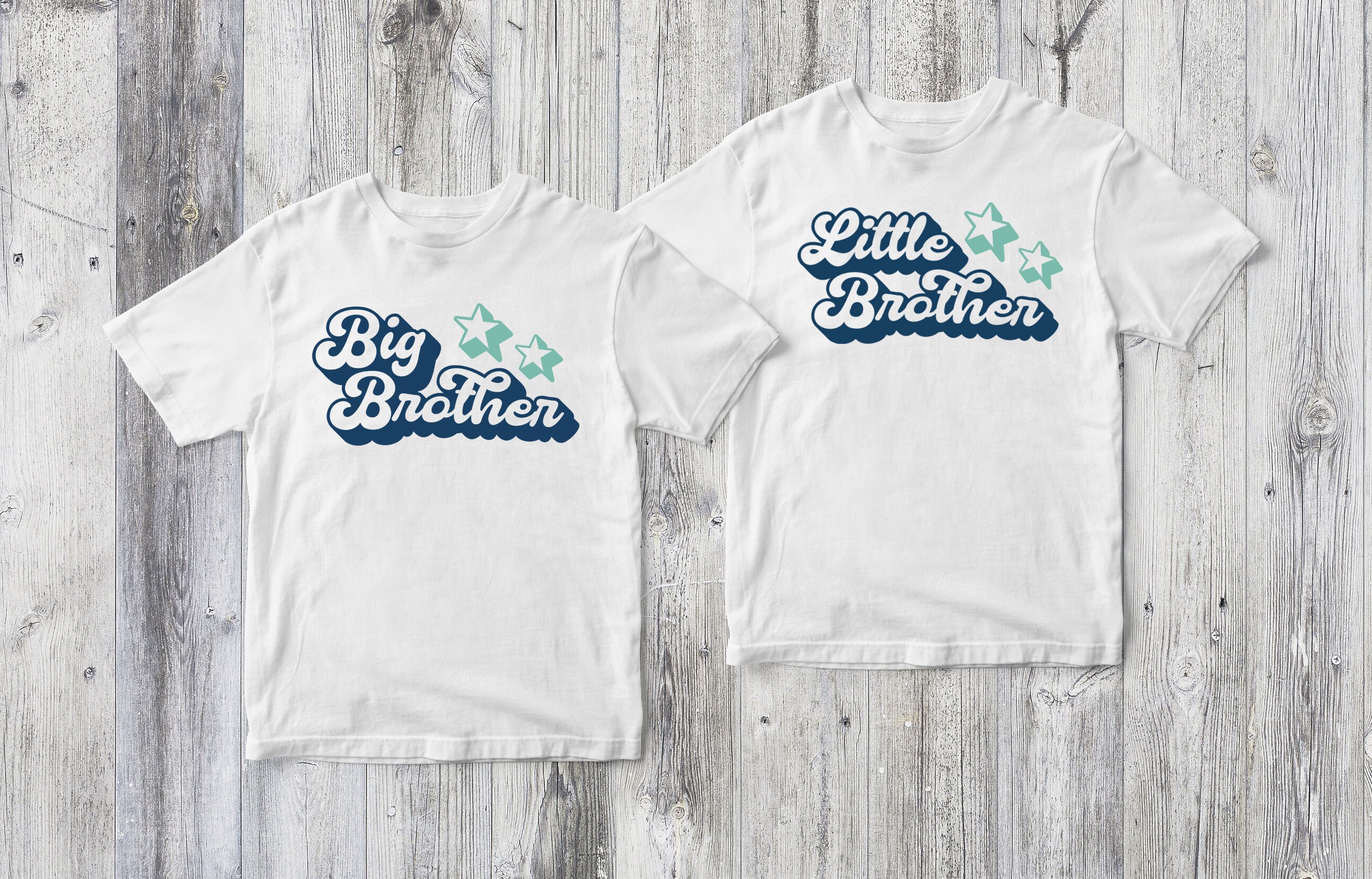Retro Big Brother Little Brother Svg Big Little Svg - Etsy