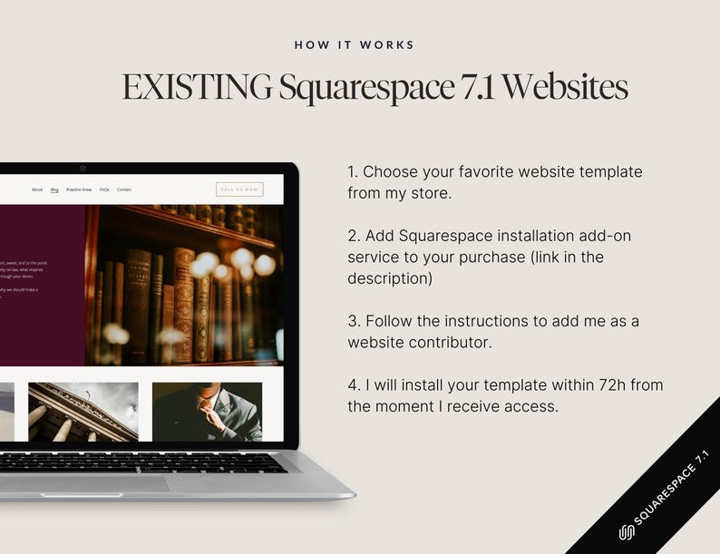 Premium Attorney Website Template Squarespace 7.1 | Law Firm Web Template | Luxury Lawyer Site ...