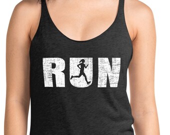 I Run This Hood Tank Top, Racerback Running Tank Top, Womens Running ...