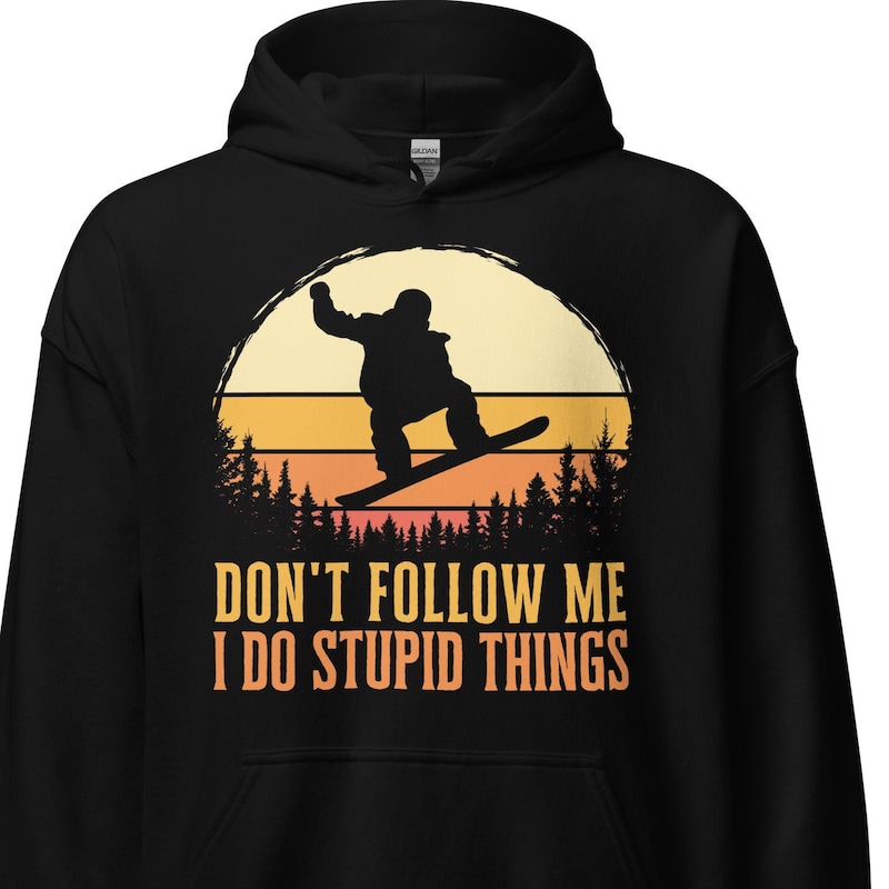 Snowboarding Humor Hoodie - Etsy UK