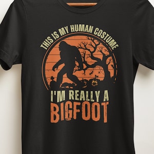 Bigfoot Halloween Shirt, Sasquatch Shirt, Bigfoot Gift, Spooky Shirt ...