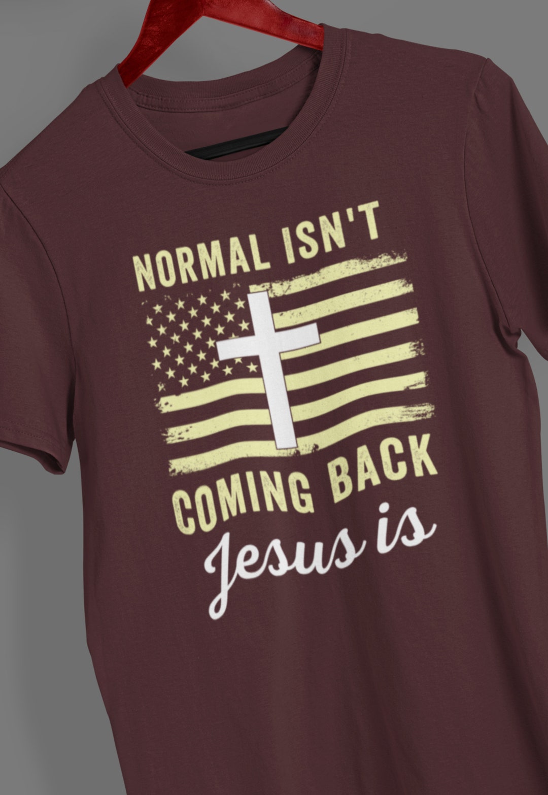 Normal Isn't Coming Back Jesus is Shirt, Christian Tshirt, Jesus Shirt ...