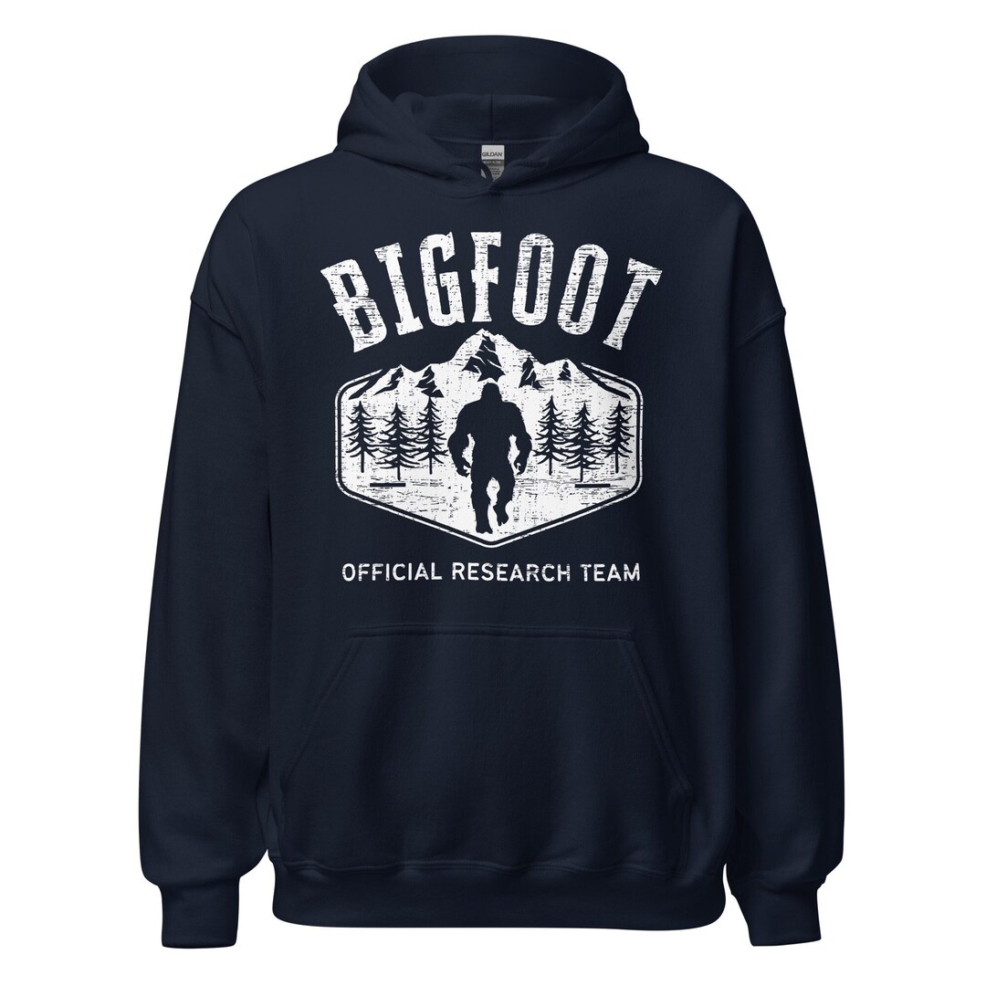 Bigfoot Hoodie, Sasquatch Hoodie, Bigfoot Gift, Bigfoot Research Team ...