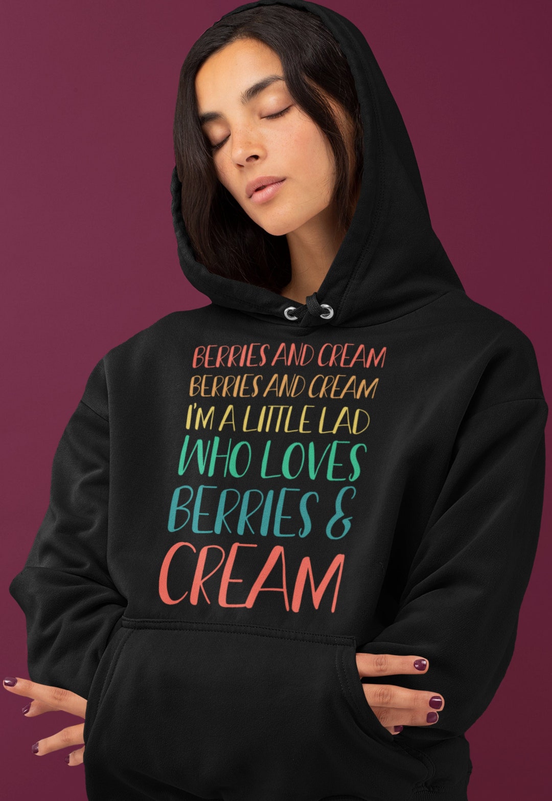 Berries and Cream Hoodie, Berries and Cream Man, Trends, Trendy Hoodie ...