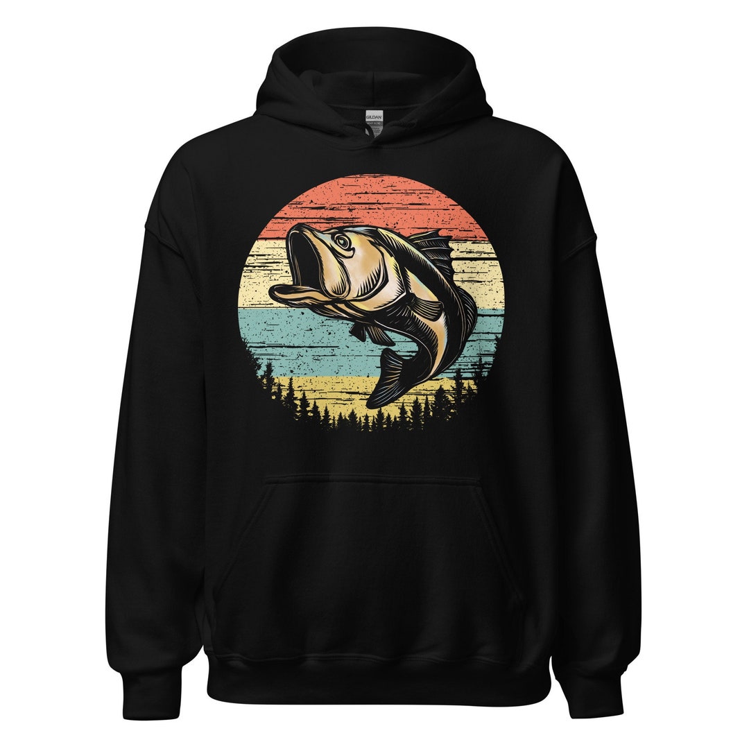 Bass Fishing Hoodie, Fishing Hoodie for Men, Fishing Gift Ideas ...