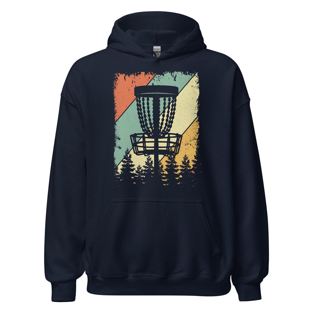 Disc Golf Hoodie, Disc Golf Gifts, Frisbee Golf, Flying Disc, Retro ...