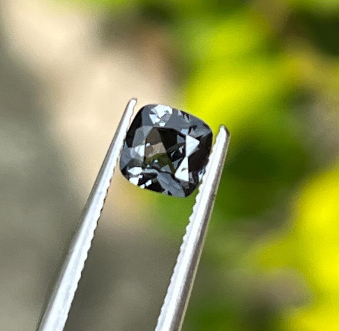 Natural Gray Spinel – Burma Origin | 0.45 Cts | Brilliant Cushion Cut ...