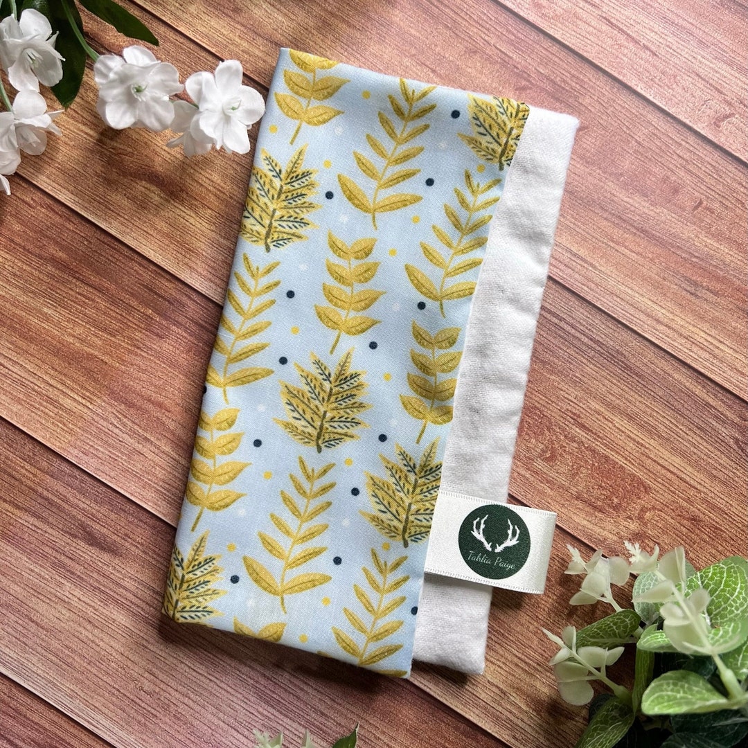 Yellow Foliage Reusable Facecloth // Flannel for Cleansing, Face ...