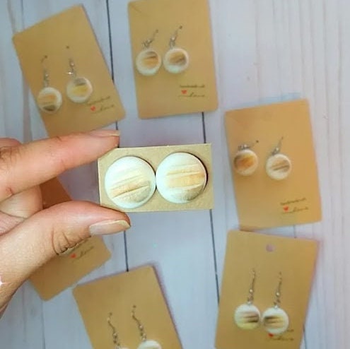 Colombian Arepa Earrings, Venezuelan Arepa Art, Colombian Jewelry ...