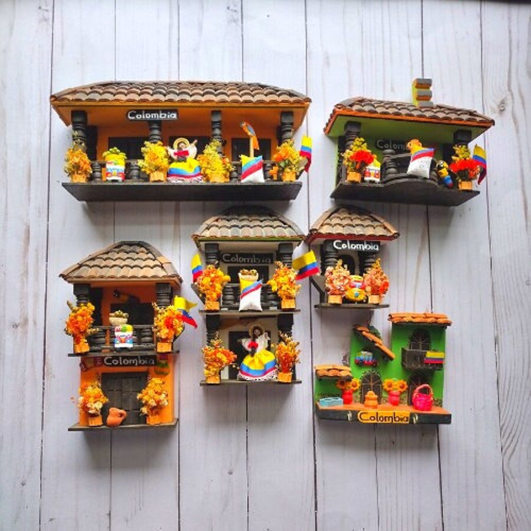 Colombia Encanto Casita Doll House, Colombian Art Gift, Colombian Latin ...