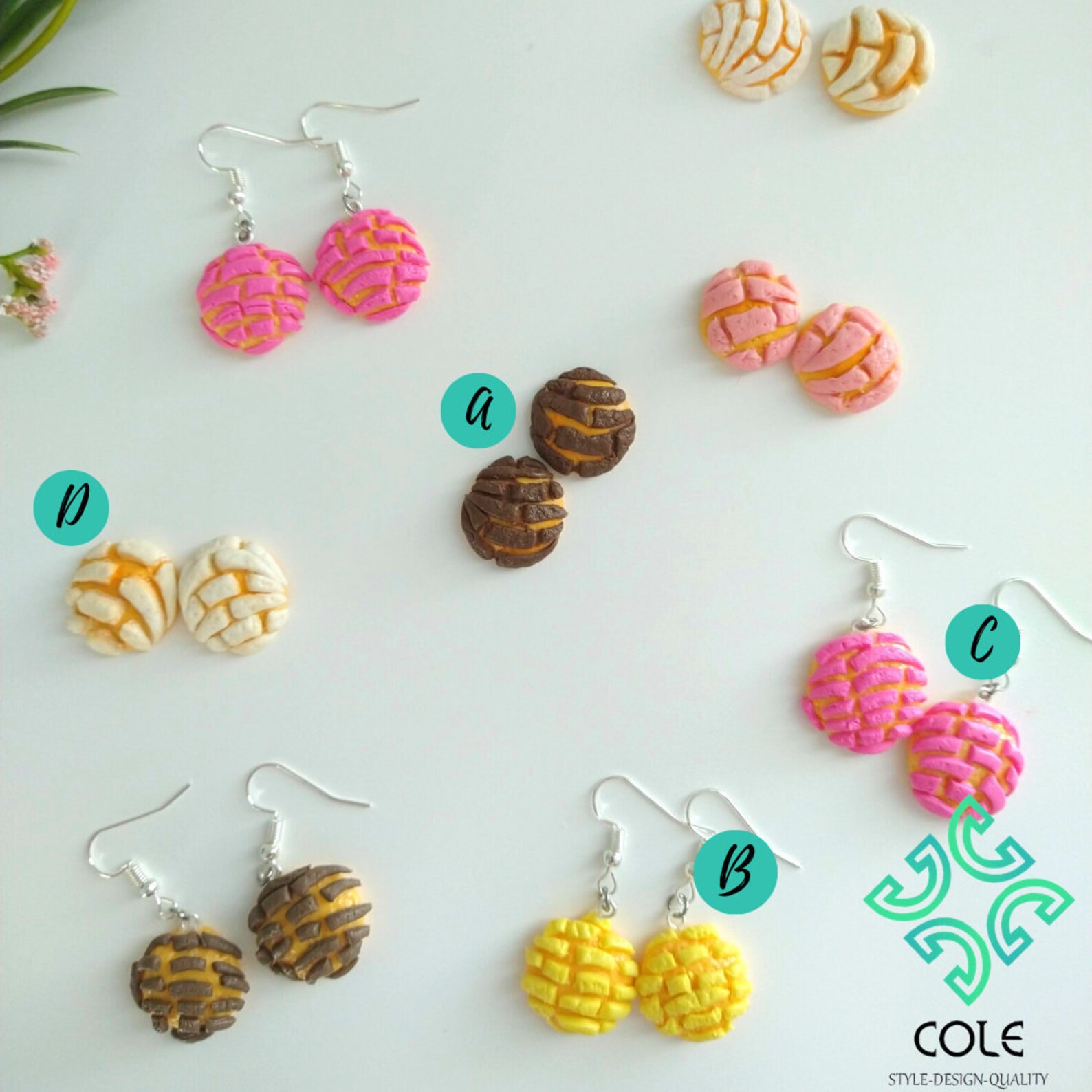 Pan Dulce Concha Earrings Hispanic Treats Mexican - Etsy