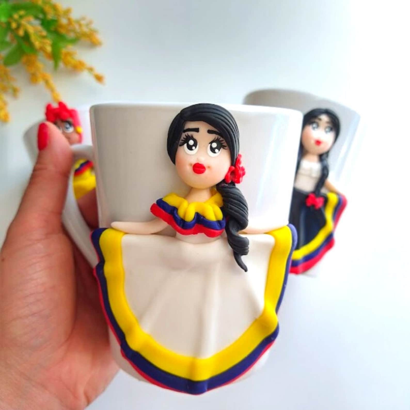 Personalized Colombian Mug, Colombian Art Gift for Colombian Mom ...