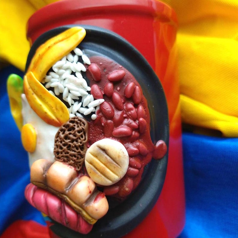 Colombia, Colombian Gift, Colombian Mug,colombian Art, I Love Bandeja ...