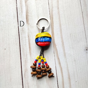 Colombia Keychain, Colombian Coffee Beans, Colombia Raquira Boyaca ...