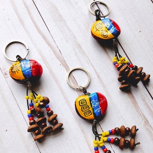 Colombia Keychain, Colombian Coffee Beans, Colombia Raquira Boyaca ...