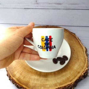 Colombia Coffee Mug, Colombia Espresso Cup, Colombian Flag Gift ...