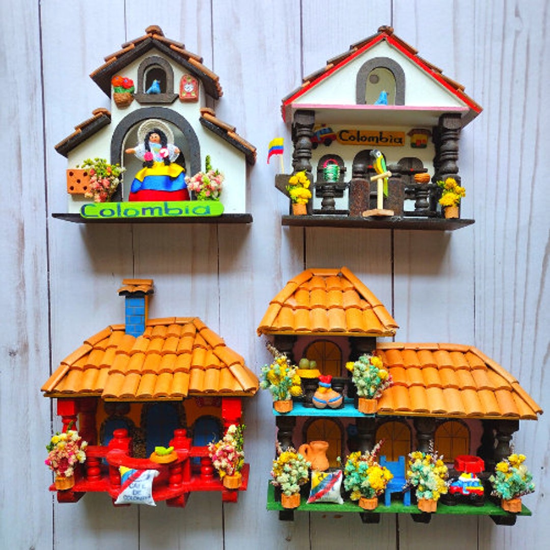 Colombian House Wall Decor , Colombia Encanto Casita Doll House ...