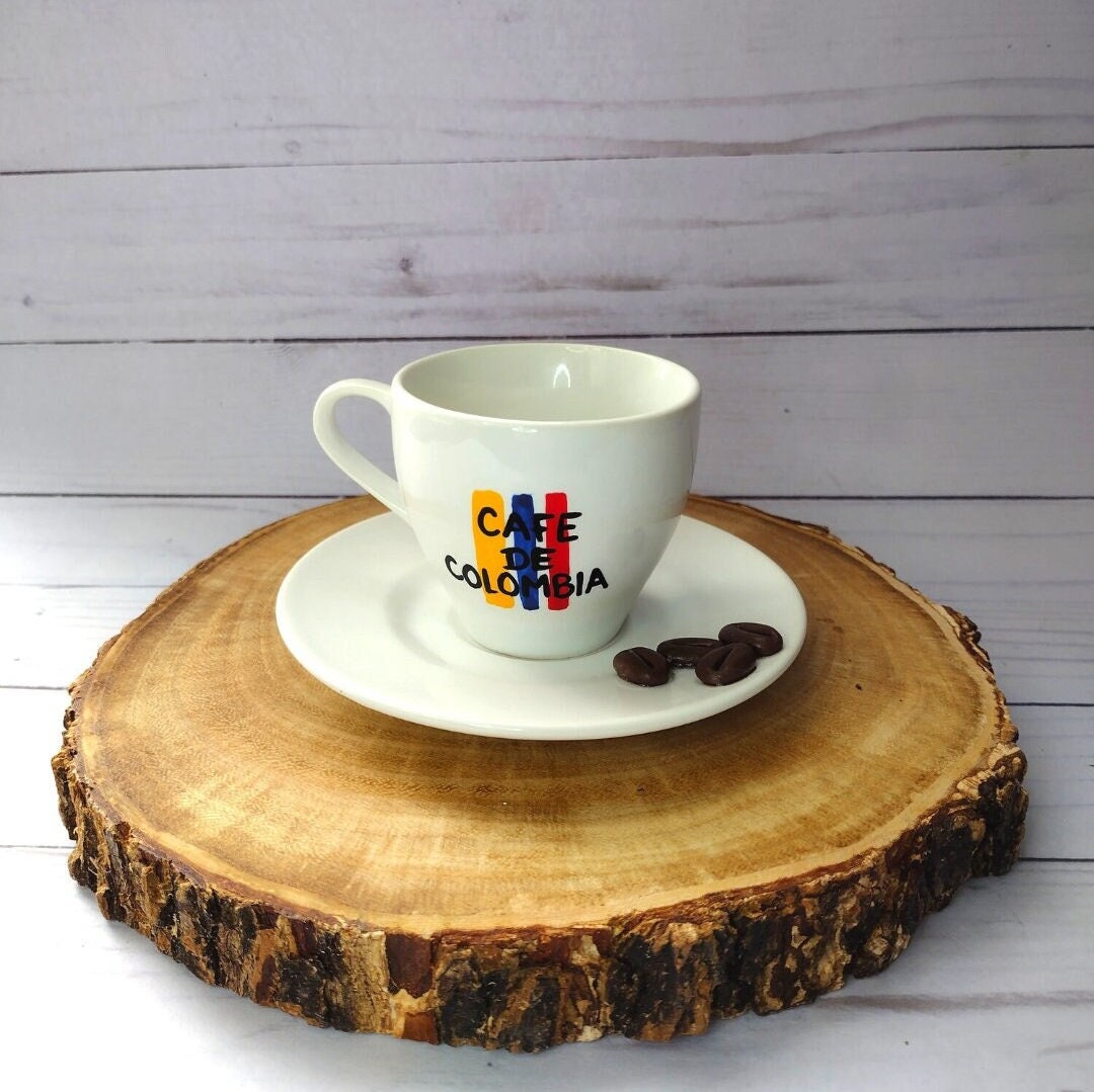 Colombia Coffee Mug, Colombia Espresso Cup, Colombian Flag Gift ...