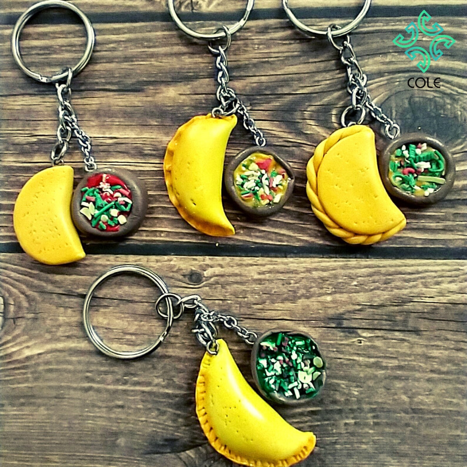 Colombia Keychain Empanada Keychain Colombian Gifts - Etsy Canada