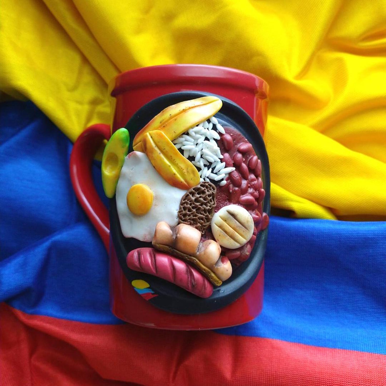 Colombia, Colombian Gift, Colombian Mug,colombian Art, I Love Bandeja ...