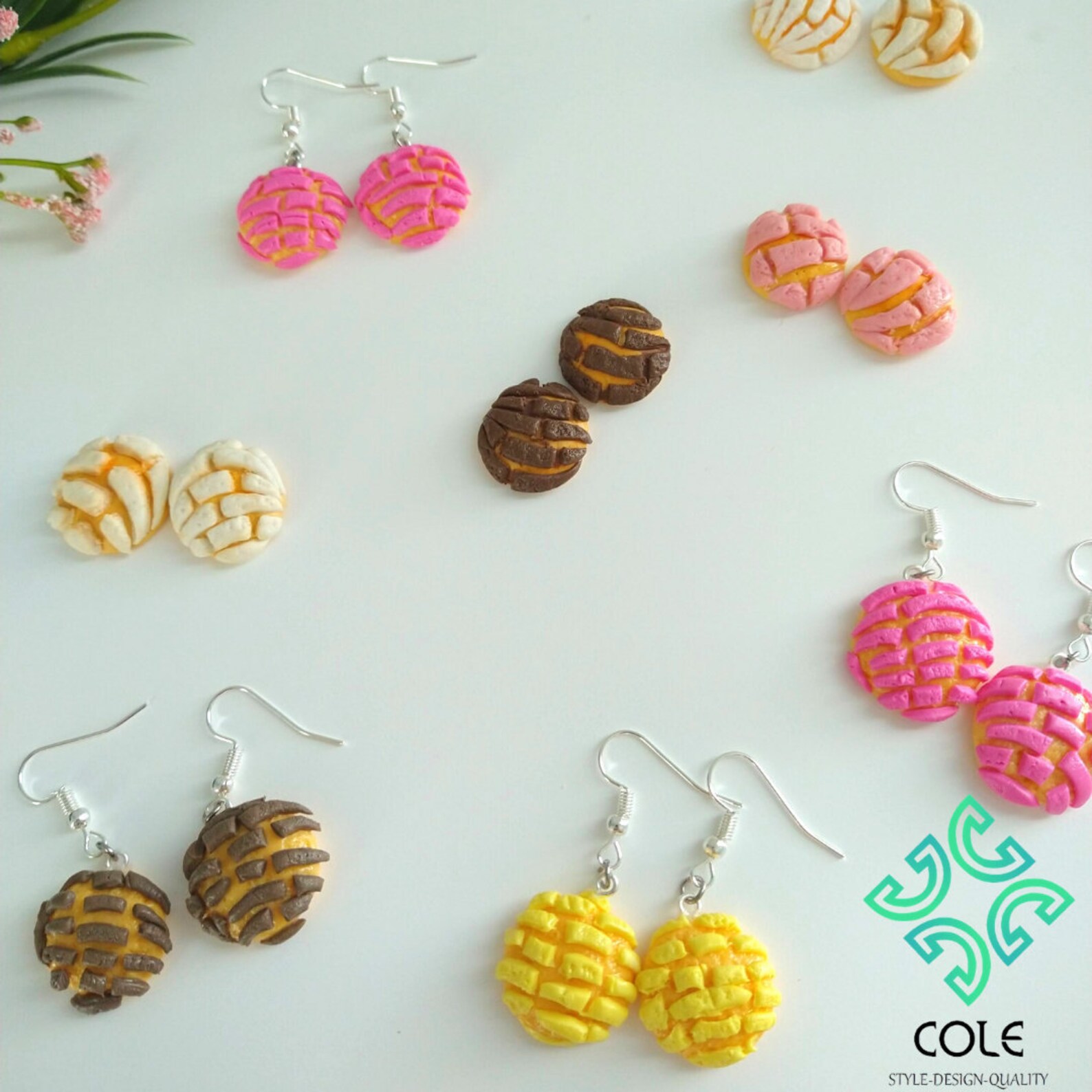 Pan Dulce Concha Earrings Hispanic Treats Mexican - Etsy