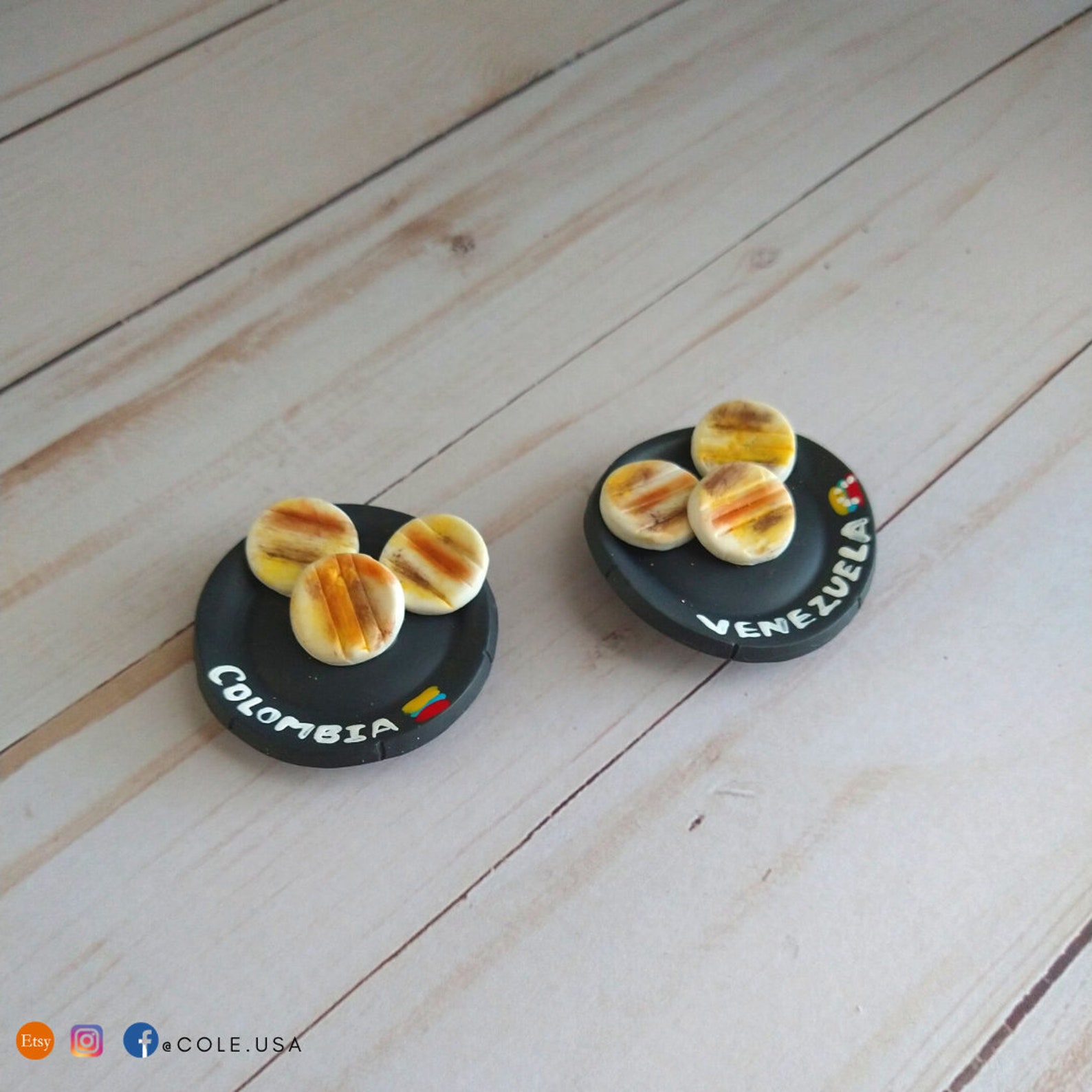 Colombian Magnet ,venezuelan Magnet, Colombian Arepa Magnet, Venezuelan ...