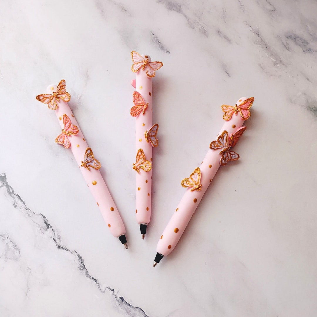 Pink Butterfly Ballpoint Pen Gifts for Women, Refillable Pen, Mothers ...