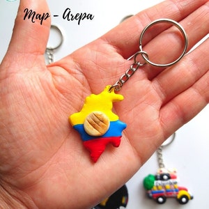 Colombian Keychain, Chiva, Empanada,arepa Craft Gift, Colombia ...