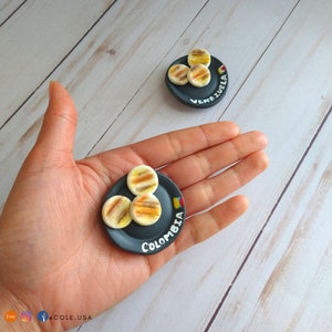 Colombian Magnet ,venezuelan Magnet, Colombian Arepa Magnet, Venezuelan ...